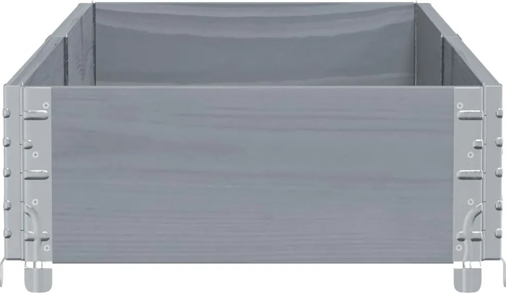 Zahradní truhlík šedý 150x50 cm masivní borové dřevo 3295405
