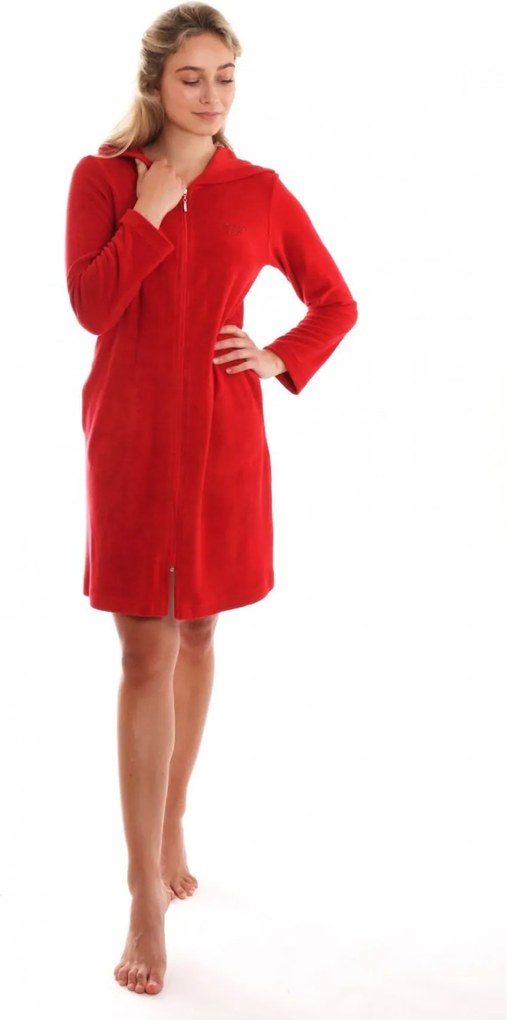 Krátký dámský župan na zip Bari 38 64 3562 samba - XXL