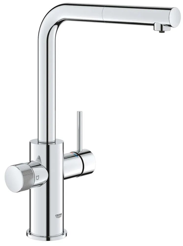 Grohe Blue Pure - Dřezová baterie Minta s filtrační funkcí a výsuvnou koncovkou, chrom 30590000