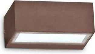 ILUX 213330 Venkovní nástěnné svítidlo TWIN AP1 BIG COFFEE - IDEALLUX