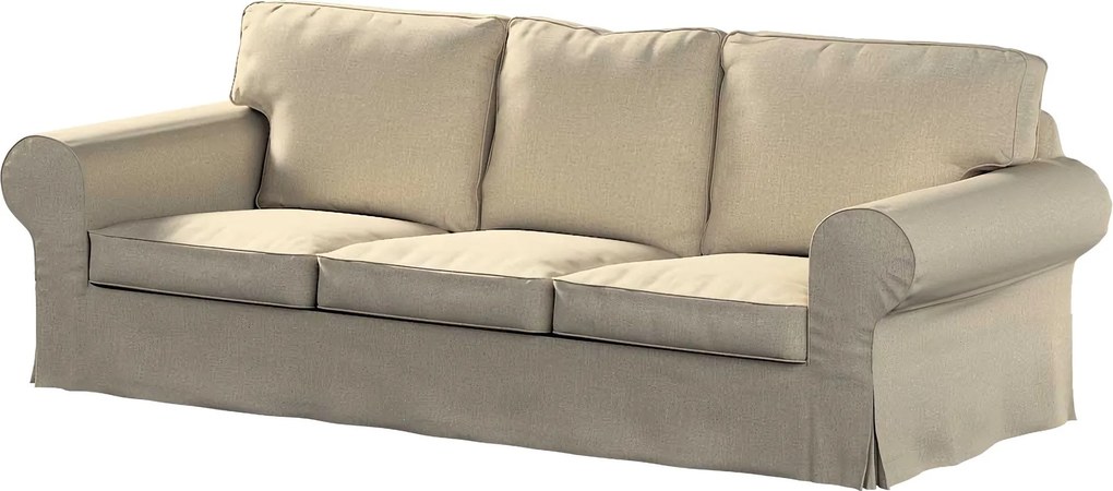 Potah na pohovku IKEA Ektorp 3-místná rozkládací, NOVÝ MODEL 2013 barva béžová látka pletený vzor