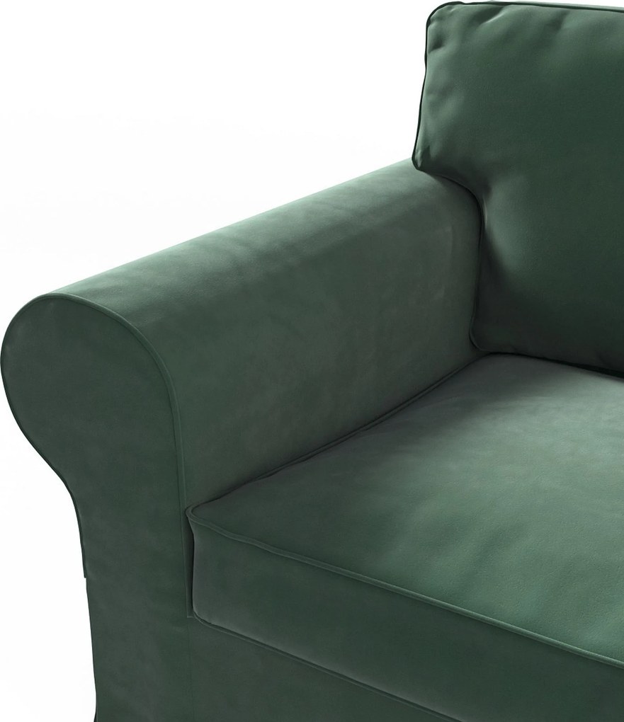 Potah na křeslo IKEA Ektorp barva zelená látka lesklé, sametová