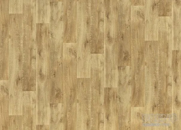 Breno PVC BLACKTEX Texas Oak 136L – světle hnědé dřevo, šíře 300 cm