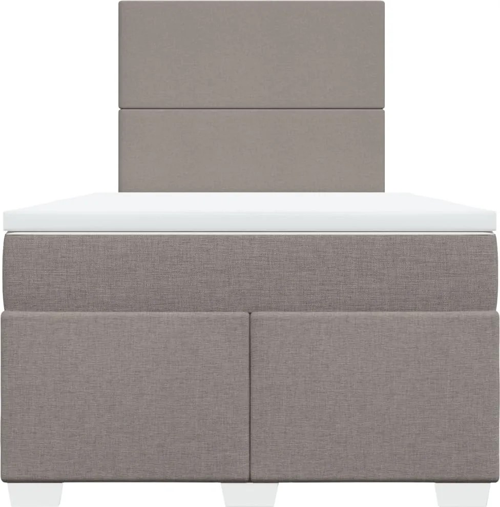 Box spring postel s matrací taupe 120x190 cm textil 3290424