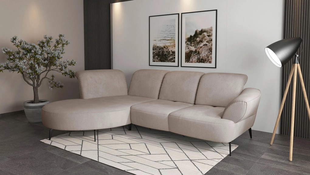 XXXLutz ROHOVÁ SEDAČKA, textil, šedobéžová Sit & More - Sedací soupravy - 000144013238
