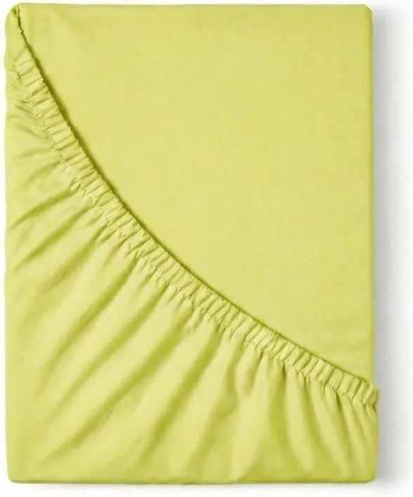 Kvalitex Bavlněné prostěradlo napínací žluté 80x200cm