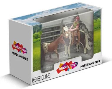 BGA 1012 Jezdkyně a hříbě BUDDY TOYS