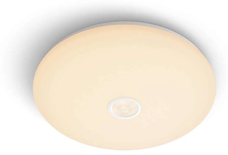 Philips Osvětlení - Stropní LED svítidlo, průměr 25 cm, 2700 K, 6 W, se senzorem, bílá 929003195401