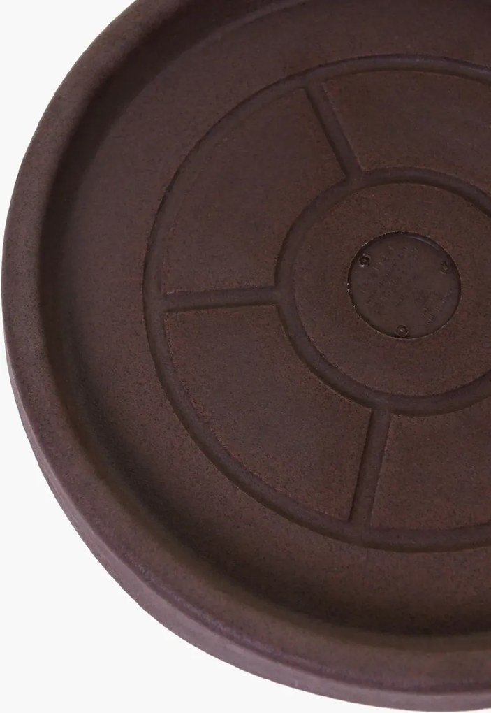 Miska pod květináč PLATO, plast, Ø 22 cm, hnědá