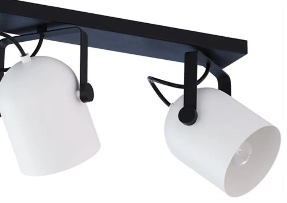 TK LIGHTING Bodový lustr - SPECTRA 3490, 230V/15W/3xE27, bílá/černá