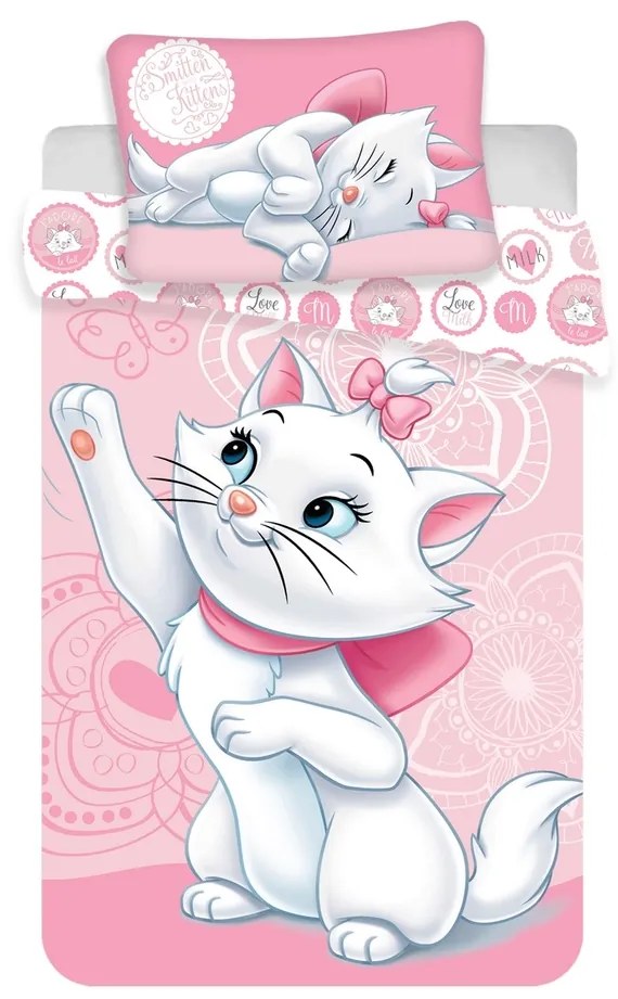 Jerry fabrics Disney povlečení do postýlky Marie cat baby 100x135 + 40x60 cm