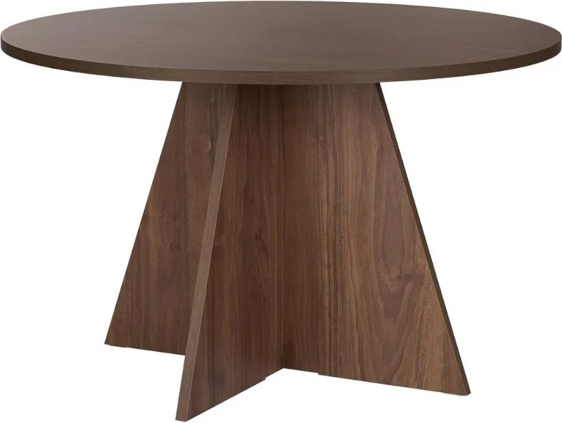 Designový jídelní stůl Kahedin 120 cm vzor ořech