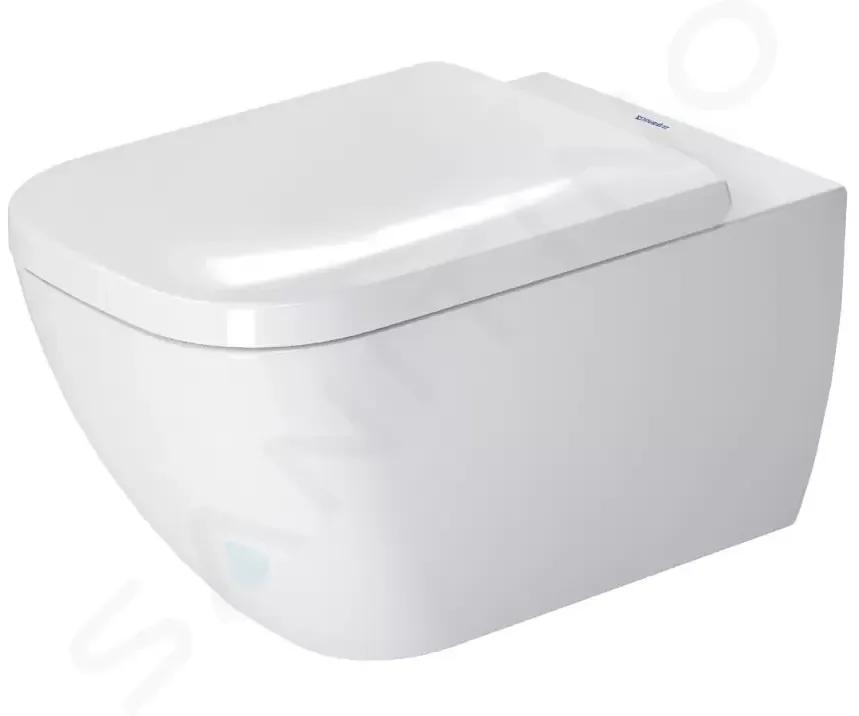 DURAVIT - Happy D.2 Závěsné WC, s HygieneGlaze, bílá (2221092000)