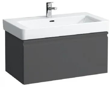 Laufen Pro S - Umyvadlová skříňka, 810x450x390 mm, 1 zásuvka, grafit mat H4835010964801