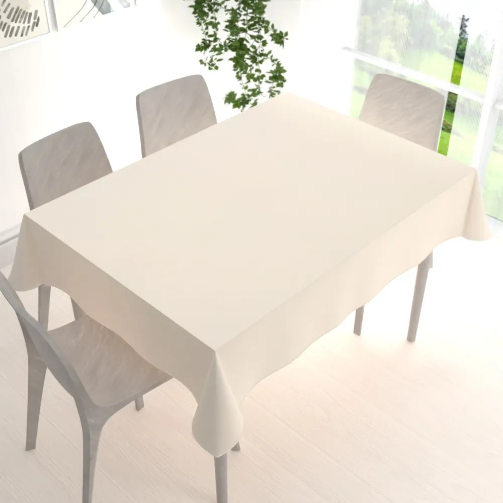 Biante Bavlněný obdélníkový ubrus MONI MO-037 Světle režný 60x100 cm