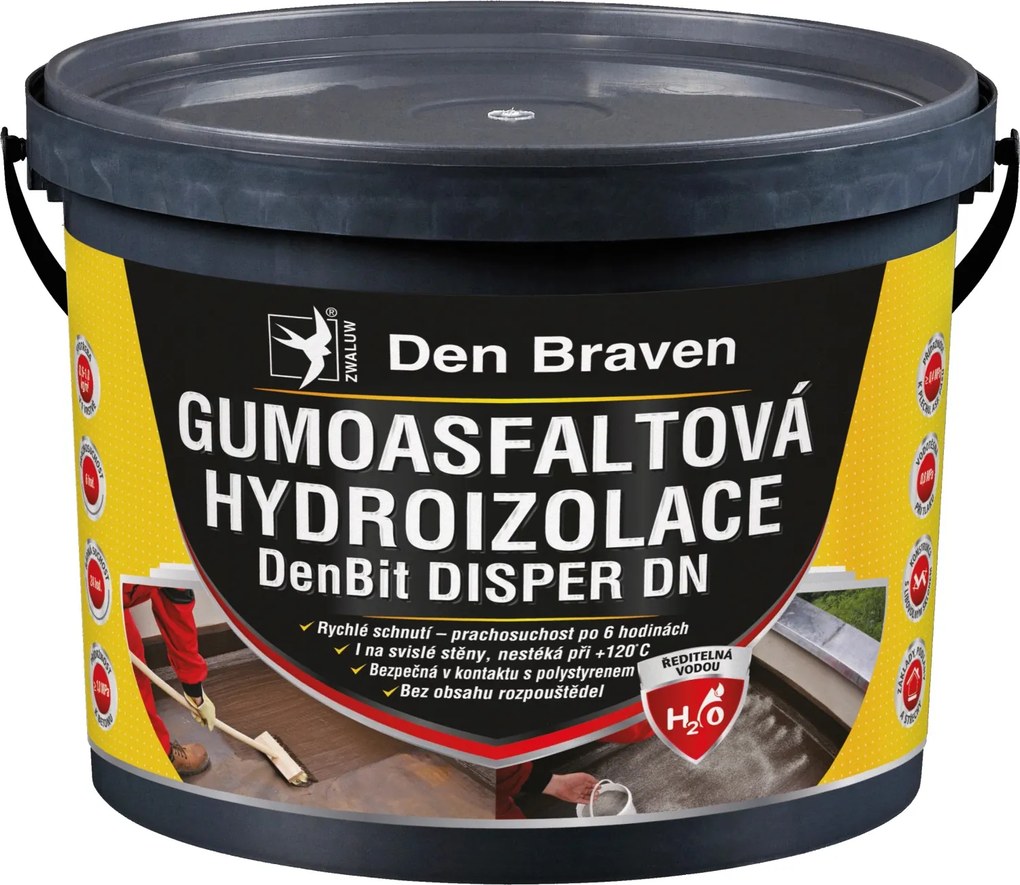 Den Braven Gumoasfaltová hydroizolace DenBit DISPER DN černá 5 kg