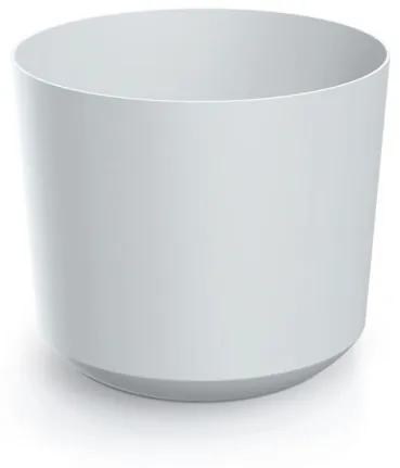 PROSPERPLAST Květináč - TUBO Průměr: 14,8 cm, Barva: bílá