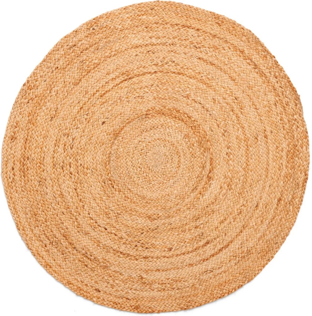 My Flair, AKCE: 120x120 (průměr) kruh cm Kusový koberec Lola natur kruh, béžová, chodba / předsíň