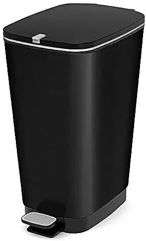 Odpadkový pedálový koš KIS Chic / 45 l / plast / černá