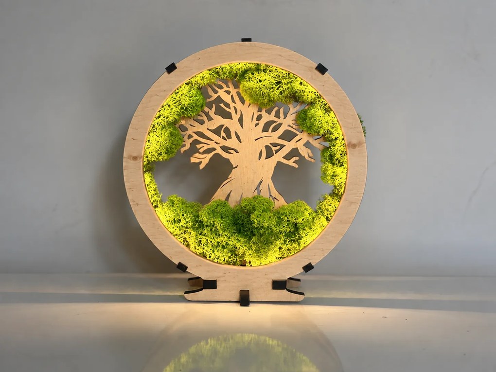 Li-Go "Mech a strom" lampa 20x22cm provedení povrchu: bříza