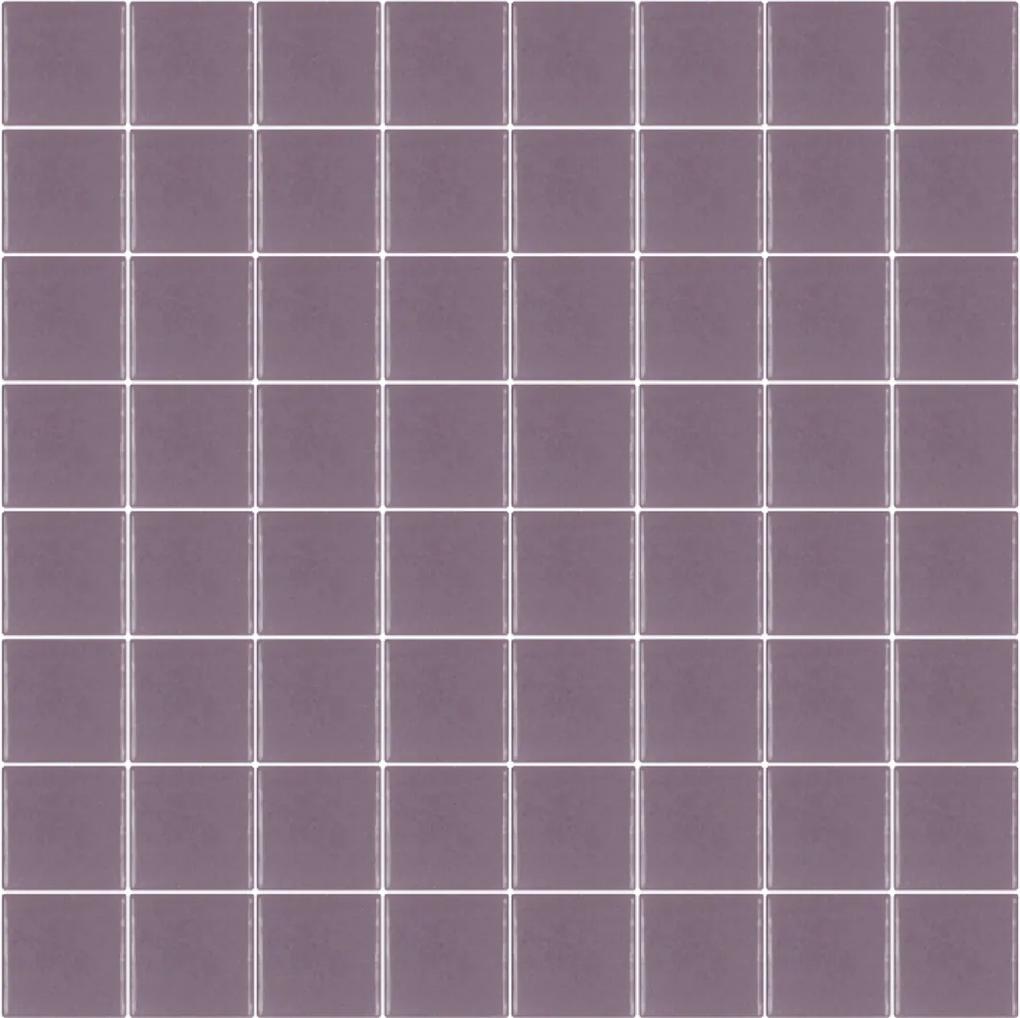 Hisbalit Skleněná mozaika fialová Mozaika 251A MAT 4x4  4x4 (32x32) cm - 40251AMH