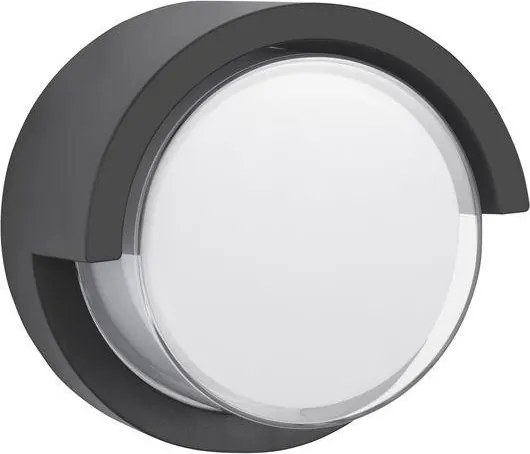 NV 9026002 Venkovní nástěnné svítidlo MAX tmavě šedý ABS čirý a bílý akryl LED 12W 3000K 200-240V 120st. IP65 - NOVA LUCE