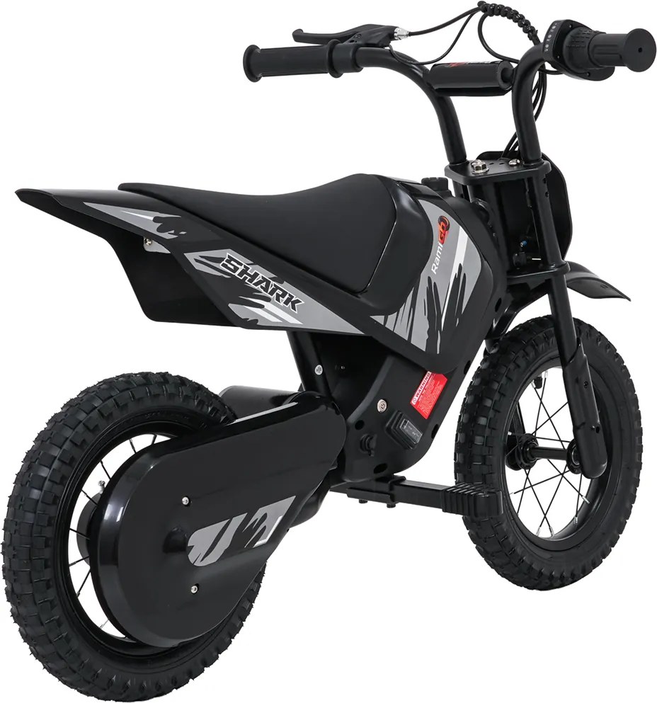 Ramiz Dětská elektrická motorka SHARK černá