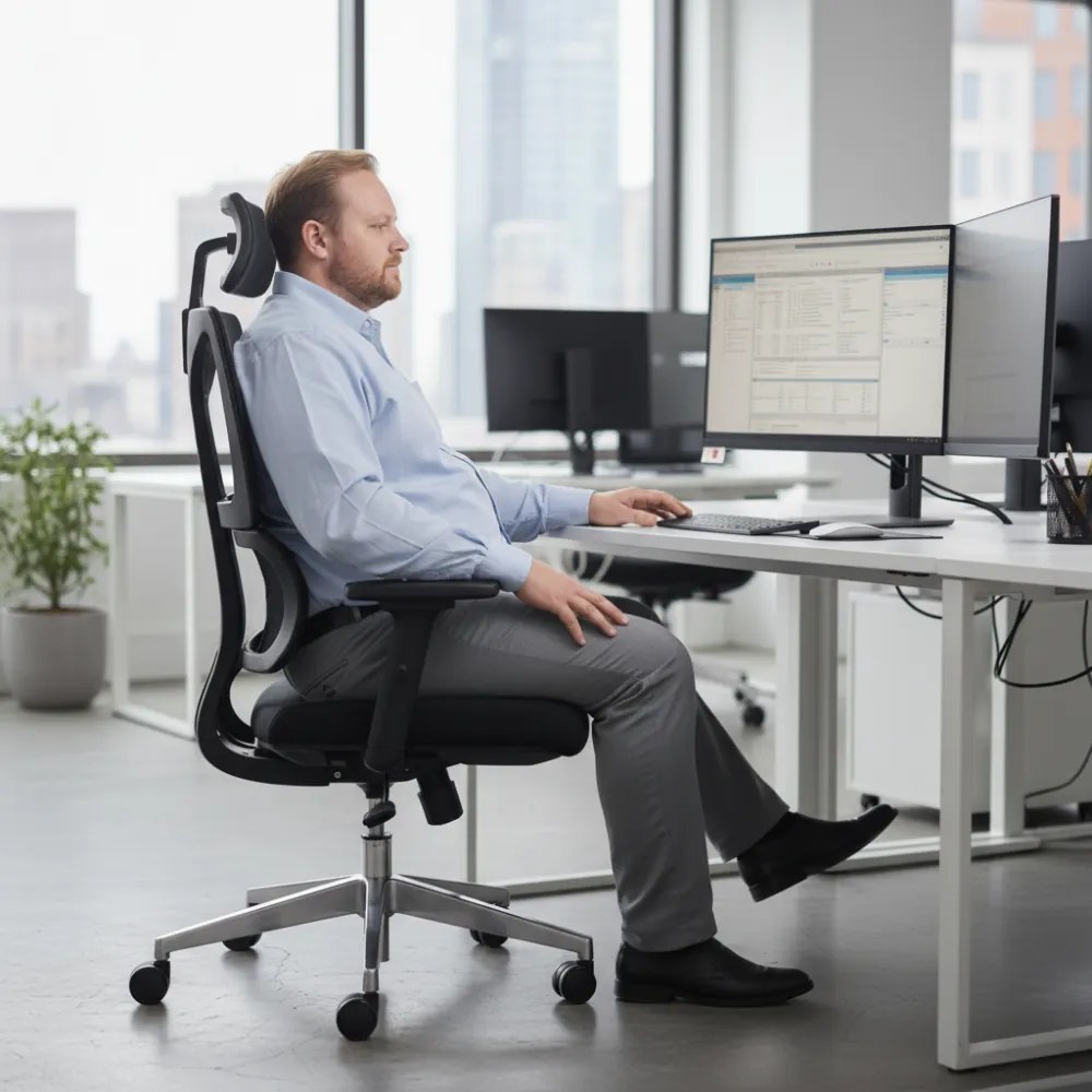 Kancelářská ergonomická židle Neoseat CALVANI XL — černá, nosnost 150 kg