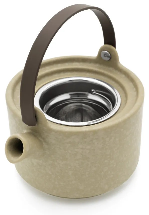 Bredemeijer Sada Umea Tea for one, šedá s bambusovým víkem (0,5l)