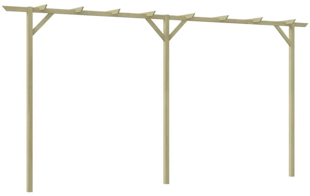 vidaXL Marketos Zahradní pergola 410 x 40 x 203 cm dřevo