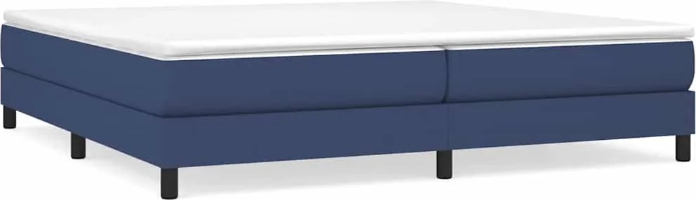Box spring postel s matrací modrá 200x200 cm textil 3144107