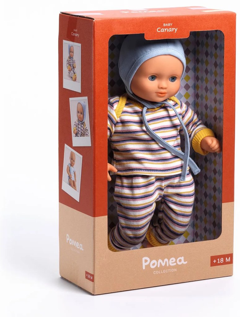 Balíček Baby Pomea s panenkou Canary - výbavička na procházky