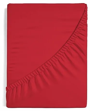 Matějovský napínací prostěradlo jersey Červené na matraci: 90/100 x 200 cm