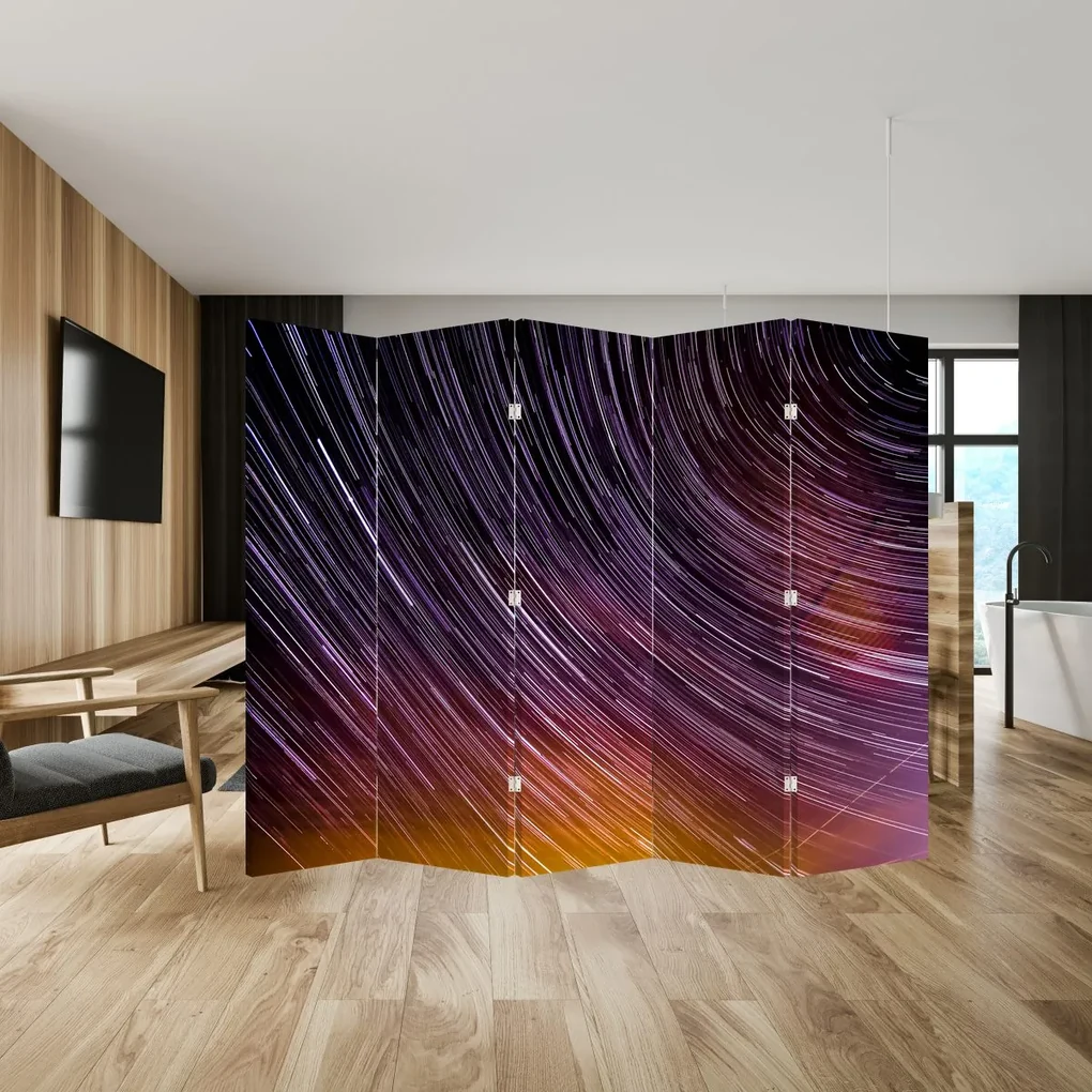 Paraván - Rozmazané hvězdy na obloze (210x170 cm) | BIANO