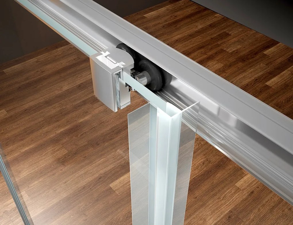 Bruckner Borg čtvercová sprchová zástěna 800 x 800 x 1950 mm čiré sklo 751.180.1