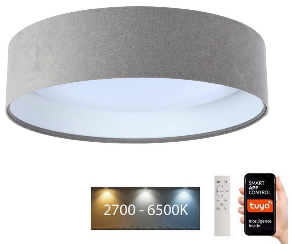 BPS Koncept LED Stropní svítidlo SMART GALAXY LED/24W/230V Wi-Fi Tuya šedá/bílá + DO BS0512