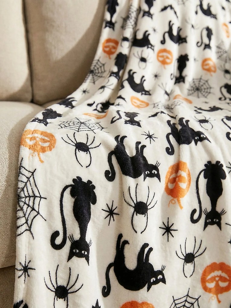 Sinsay - Deka s halloweenským motivem - vícebarevná