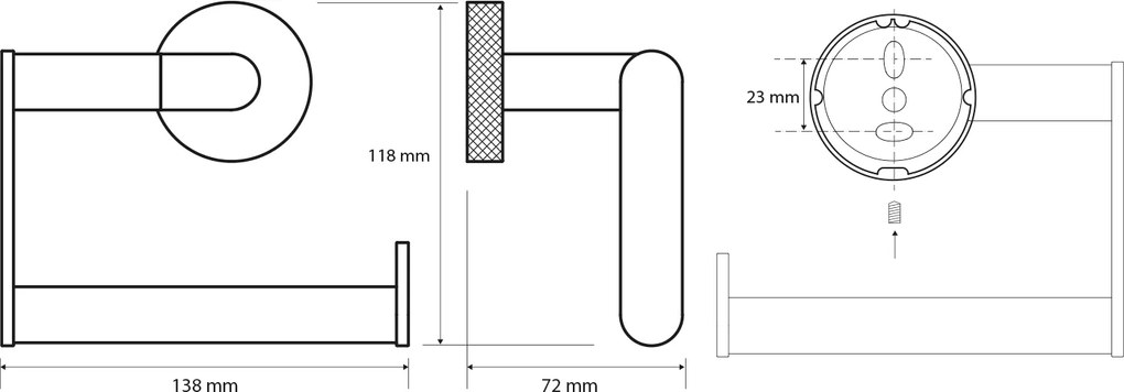 Sapho Sapho, LARISSA držák toaletního papíru, chrom, WS017
