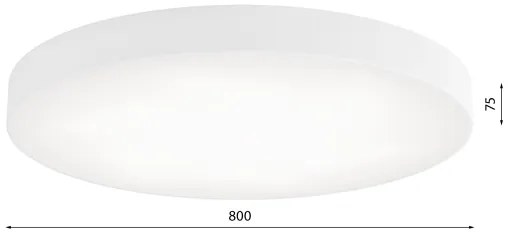 LED Stropní svítidlo CLEO LED/96W/230V 4000K pr. 80 cm bílá