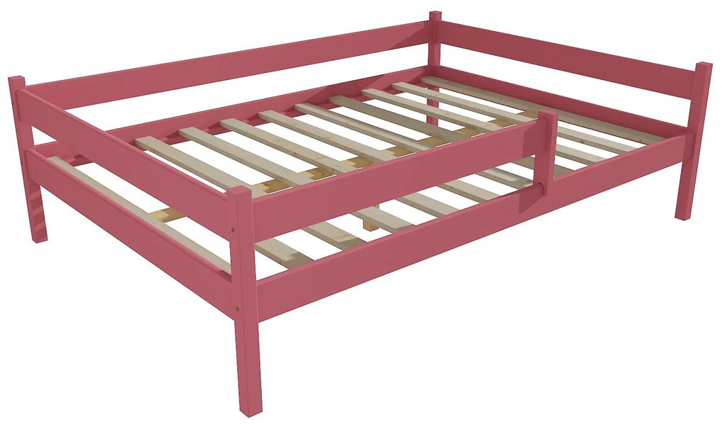 Vomaks Dětská postel DP 027 XL se zábranou Rozměr: 120 x 200 cm, Barva: barva bílá