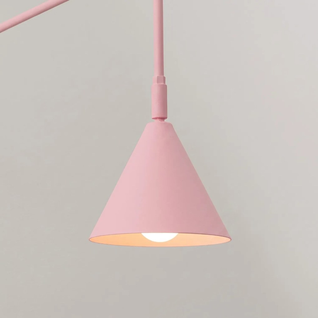 Sollux Lighting Nástěnné svítidlo NOX 1 růžové s vypínačem