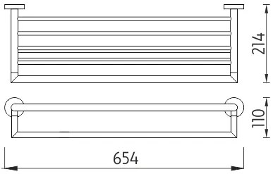 Nimco Police na ručníky, 65 cm UNIX - UN 13063A-26