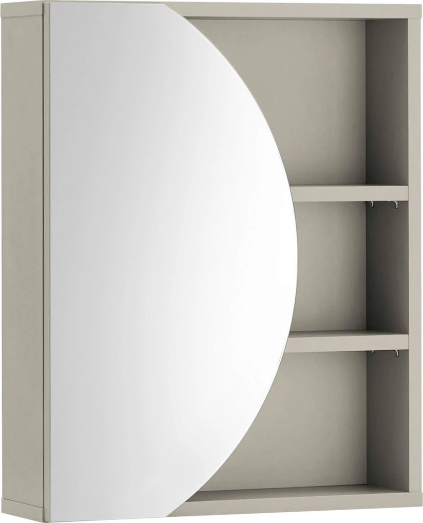 XXXLutz ZRCADLOVÁ SKŘÍŇKA, kašmírová, 45/56/15 cm home24 - Zrcadlové skříňky - 001279034102