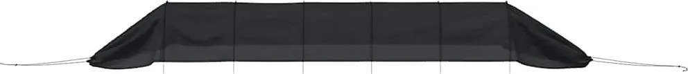 Zahradní tunely 4 ks černé ocel a polyethylen 3281504