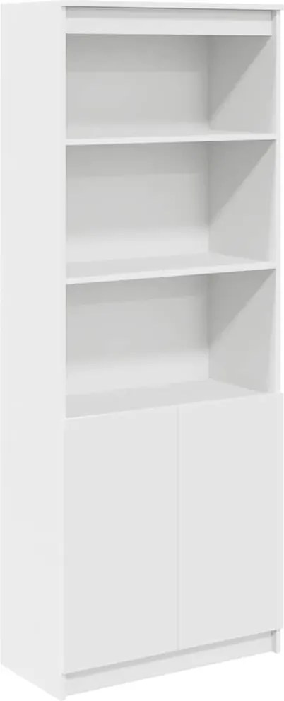 Skříň highboard bílá 70 x 35 x 180 cm kompozitní dřevo 3328471