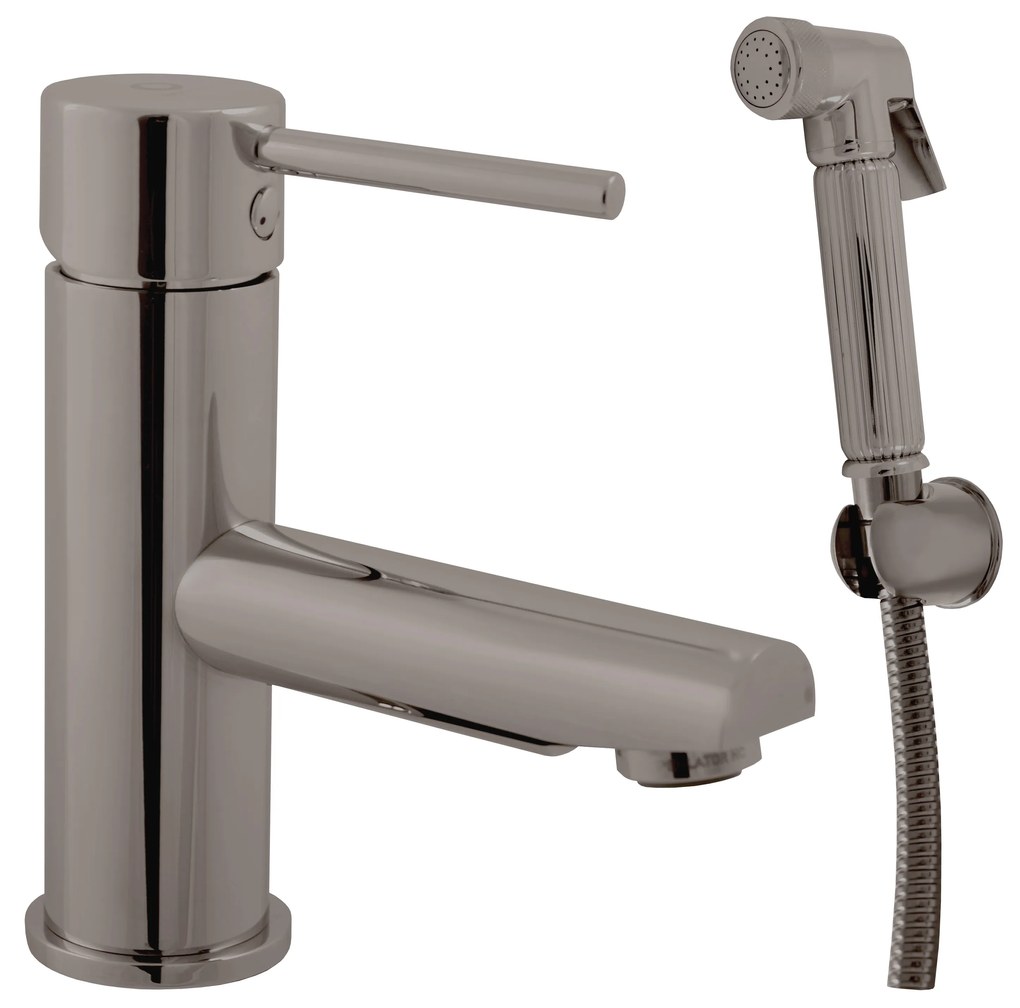 Slezák - RAV Bidetová baterie bez výpusti SEINA - SE946.x/1MGK, Metal grey kartáčovaná Připojovací hadičky - závit: 1/2"