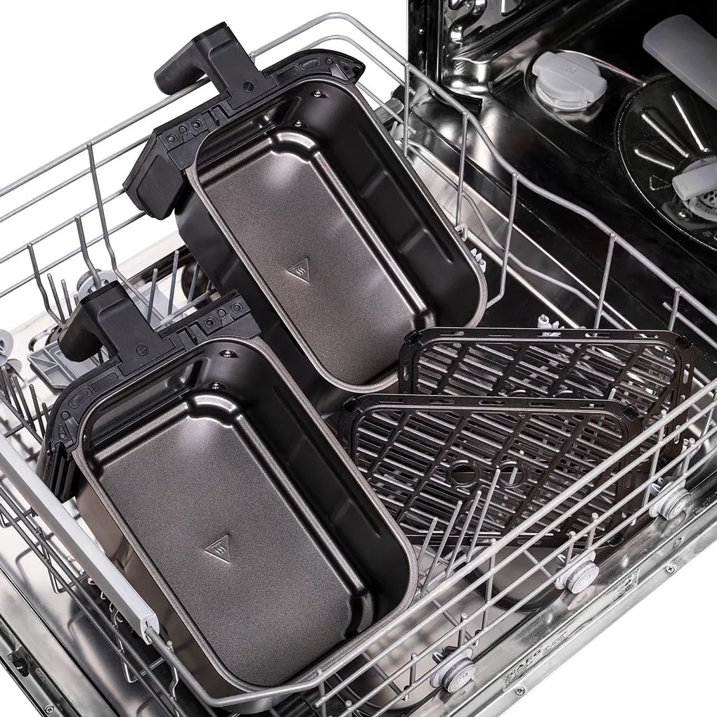 TESLA AirCook DualHeat QD464 XXL - multifunkční duální digitální horkovzdušná fritéza