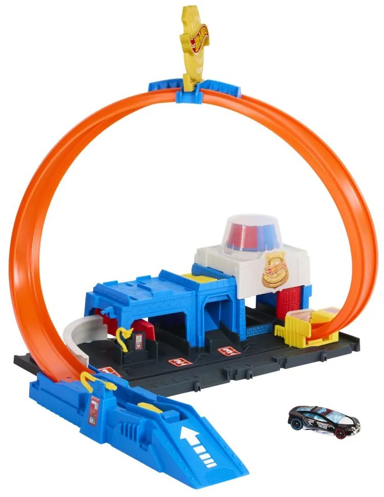 Mattel hot wheels city super policejní stanice, jbm71