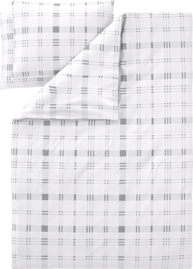 Livarno® Ložní povlečení z jemného flanelu, 220 x 240 cm, 70 x 90 cm (kostkovaná)