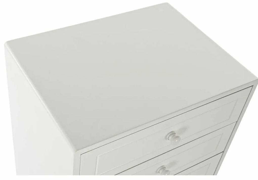 DKD Home Decor Prádelník Přírodní, Bílý (40 x 30 x 90 cm)